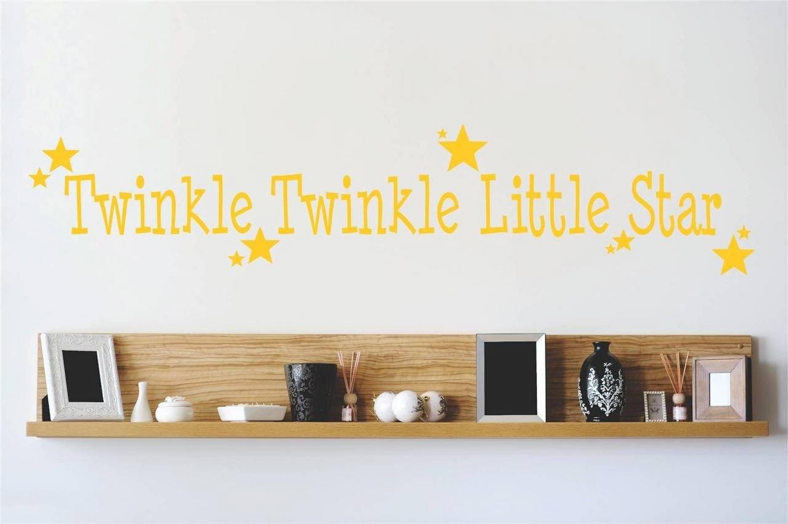 Decal - Vinyl Wall Sticker : Twinkle twinkle Little Star Quote Home ...