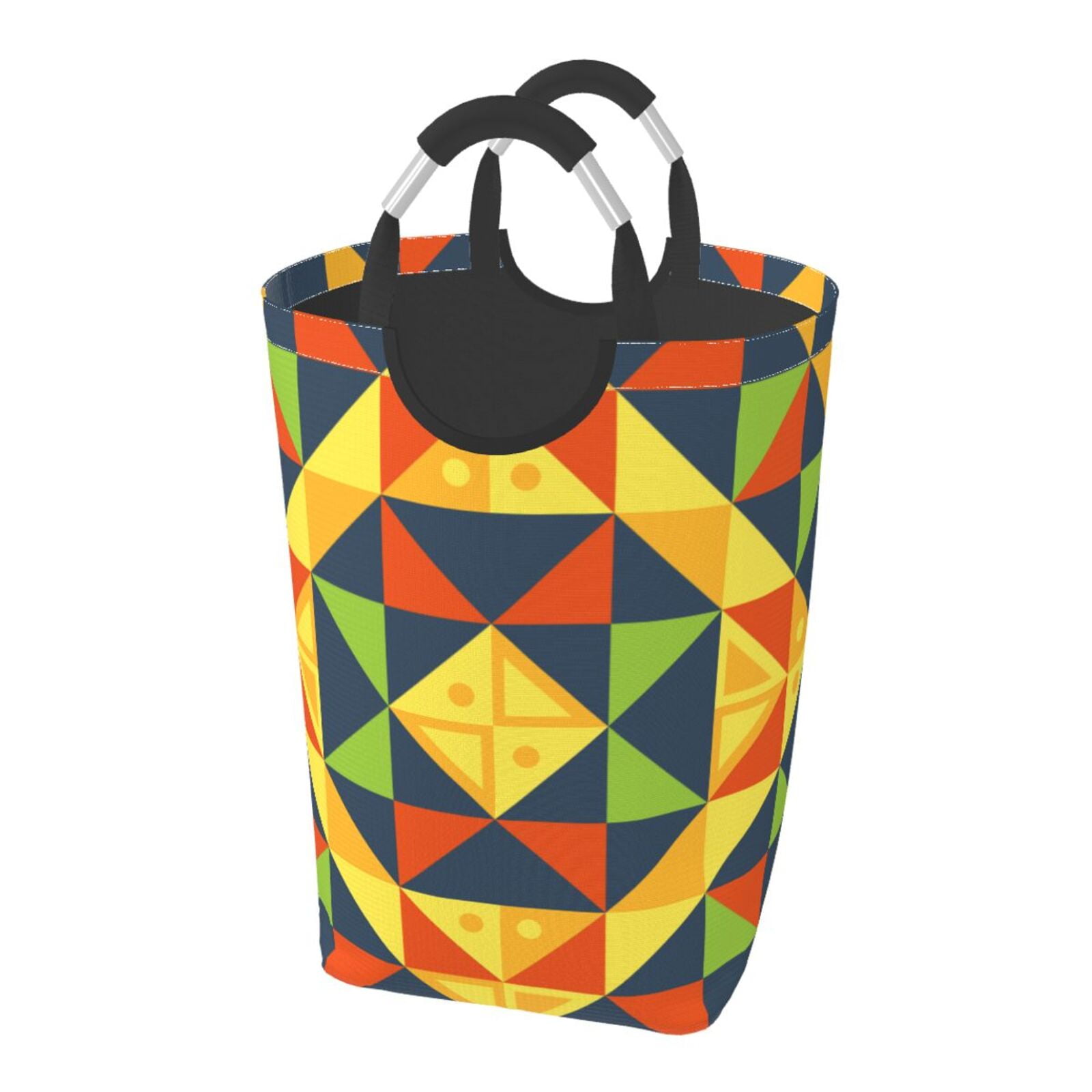 LNWH Laundry Hamper, Square Triangle Geometry Foldable Laundry Basket ...