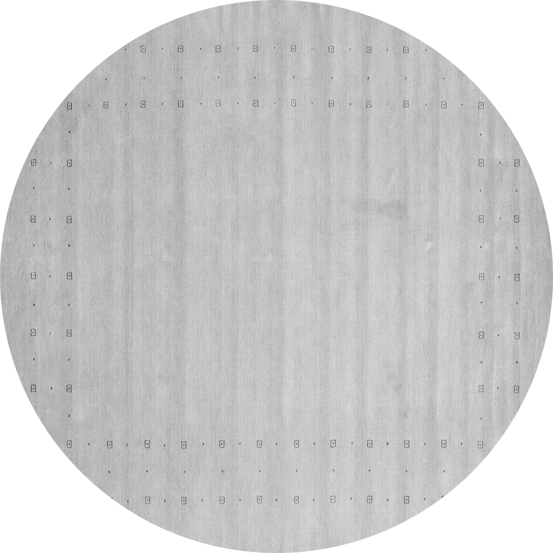 Ahgly Company Indoor Round Solid Gray Modern Area Rugs, 8' Round ...