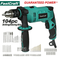 FastCraft 9A Hammer Drill, 1/2-inch Chuck, 0-2800RPM, Dual Switch, 360 ...