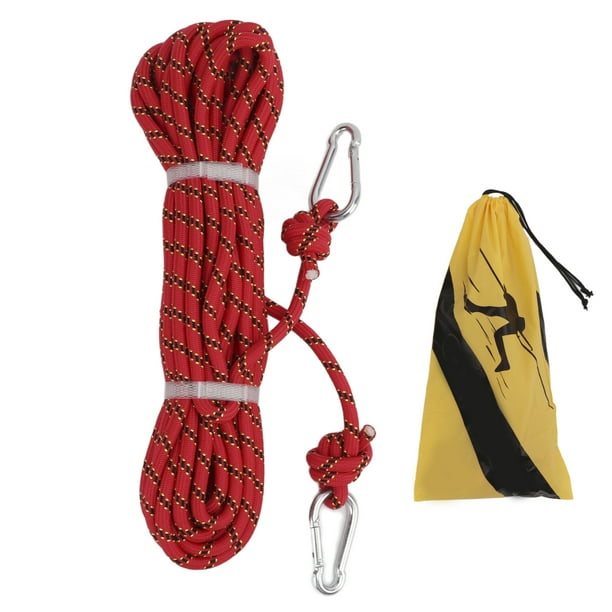 Climbing Rope, Rescue Rope 15m Length Red Multi Strand For Caving For ...