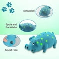 Kiddopark Dog Squeeze Toy, Blue Latex Squeaky Pig, Grunting Chew Toy ...