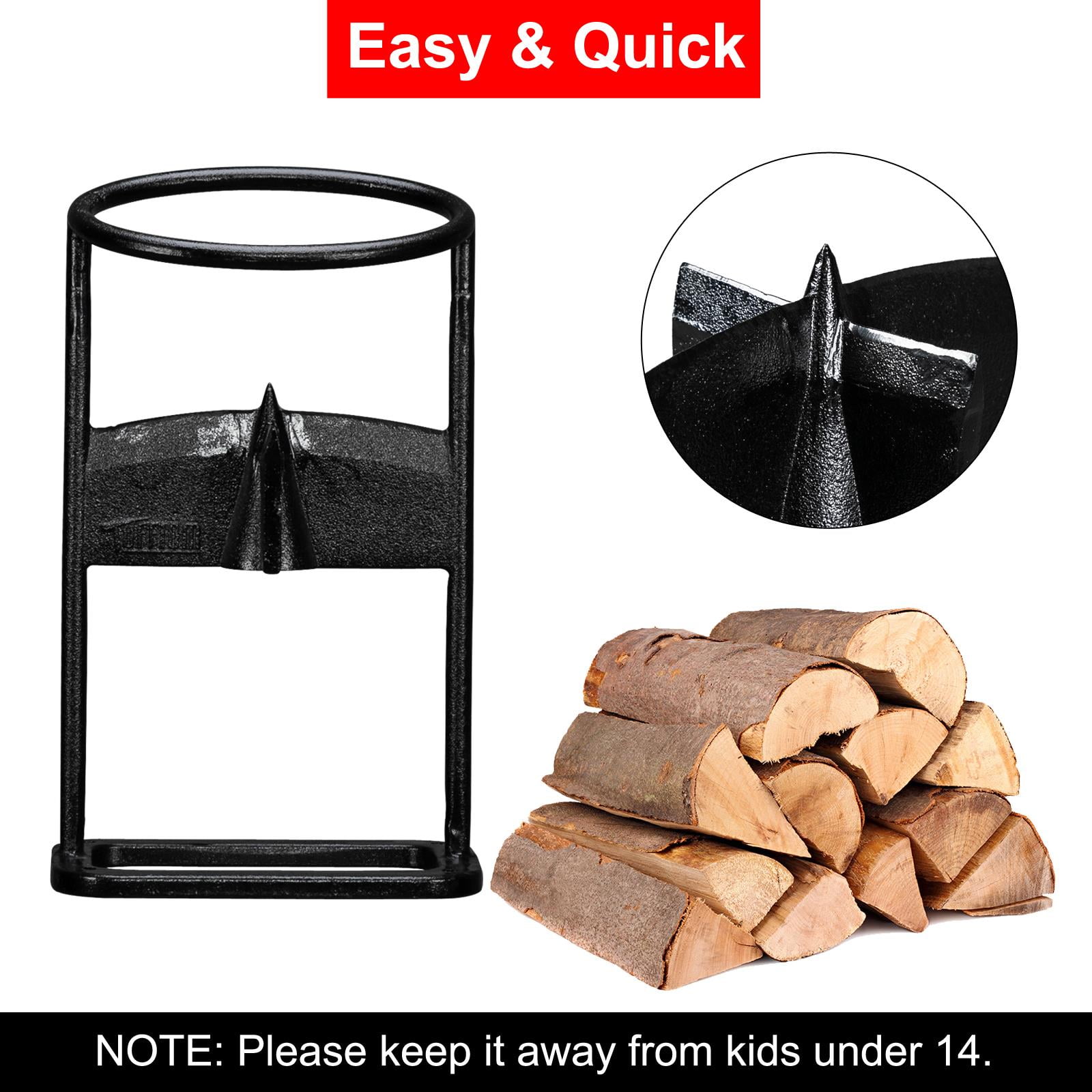 Ktaxon Firewood Kindling Splitter Manual Cast Iron Frame Firewood ...