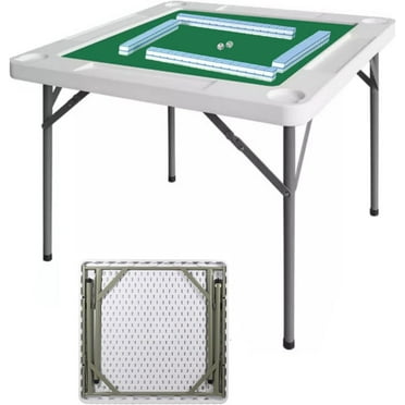 CGDYCF35 inch Folding Mahjong Table with Cup Holder Smooth Felt Mat ...