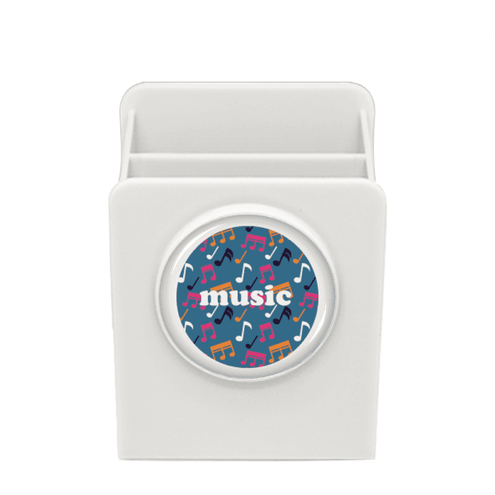 Colourful Music Notes Blue Desk Pencil Holder Cup Pen Organizer ...