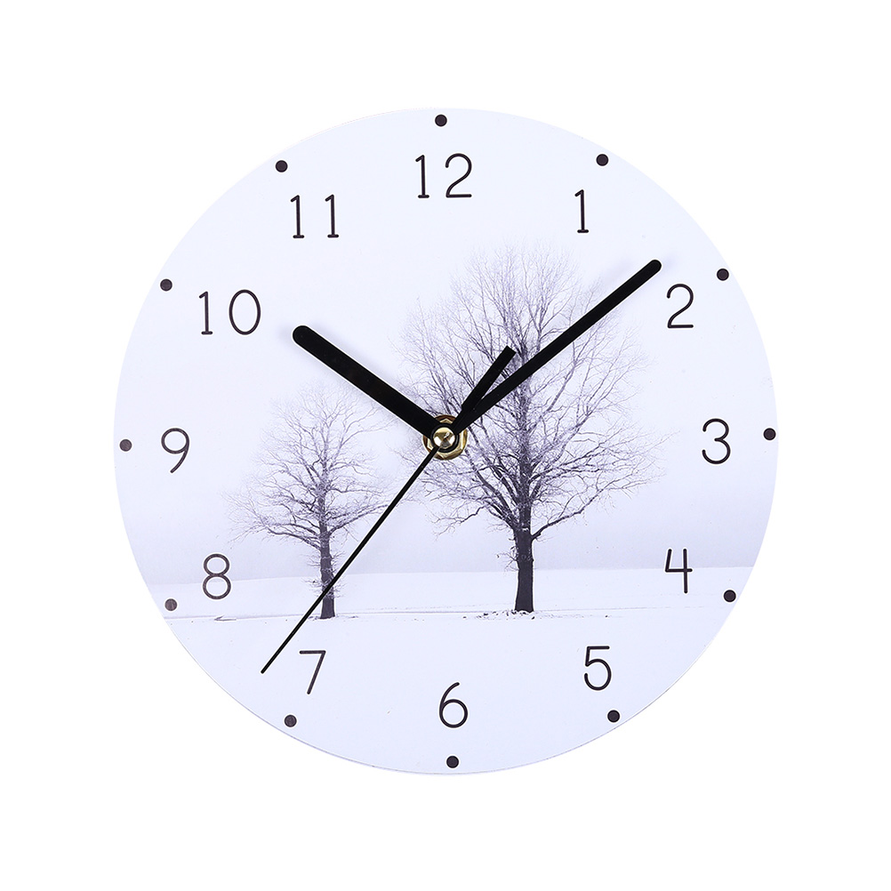 20CM Wooden Clock Branches Pattern European Style Wall Clock Household ...