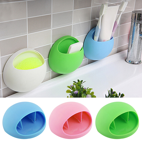 SPRING PARK Home Bathroom Toothbrush Wall Mount Holder Sucker Suction ...