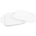 Microwave Bacon Cooker Tray with Lid and Silicone Grill Rack for Easy ...