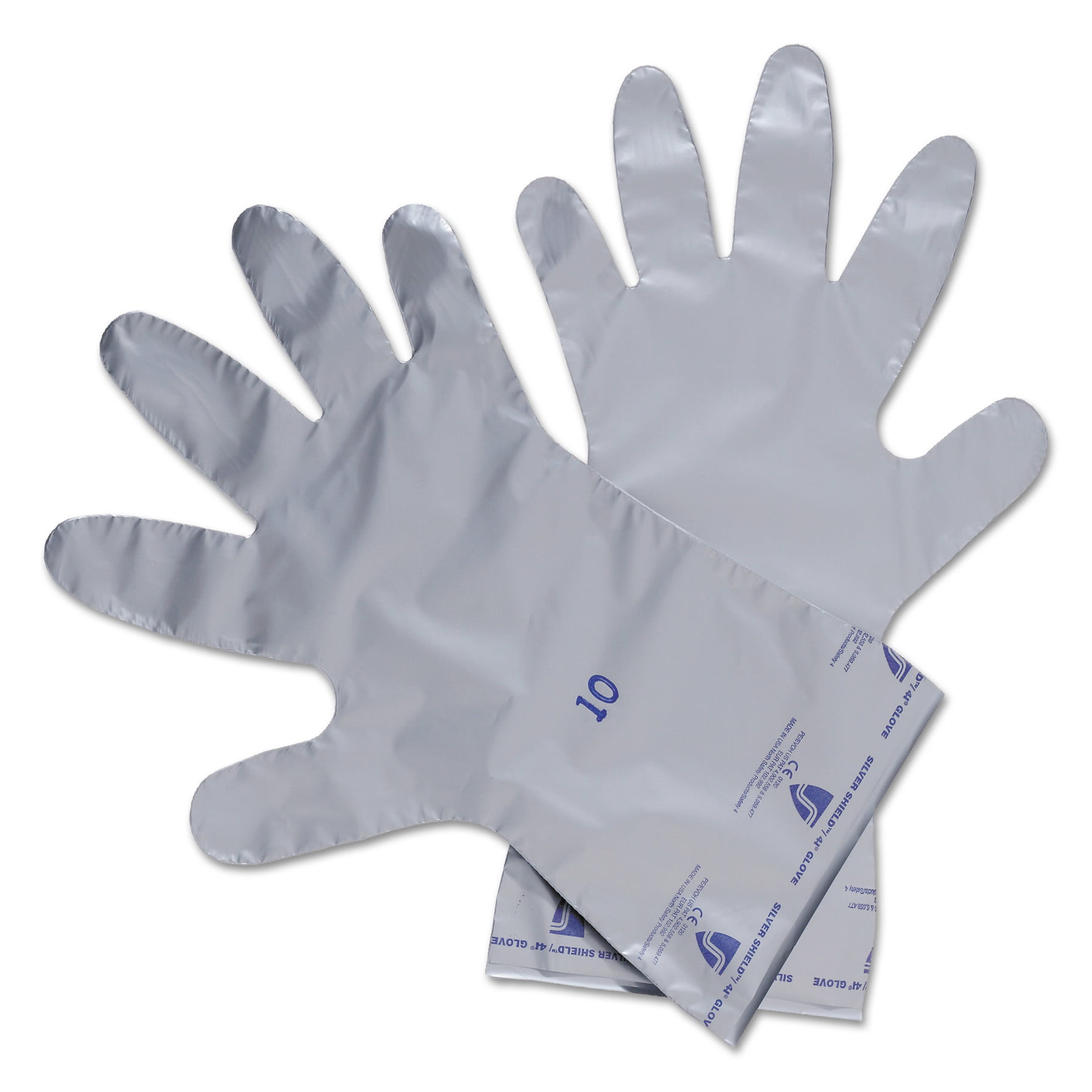 North by Honeywell Silver Shield/4H Gloves, PE and EVOH, 2.7 mil, Size ...
