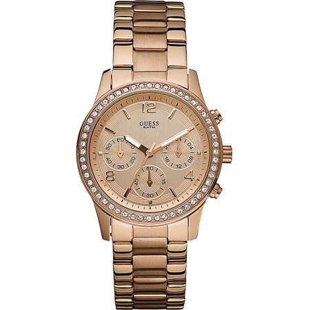 GUESS - GUESS Women's Rose Gold-Tone Watch W0122L3 - Walmart.com
