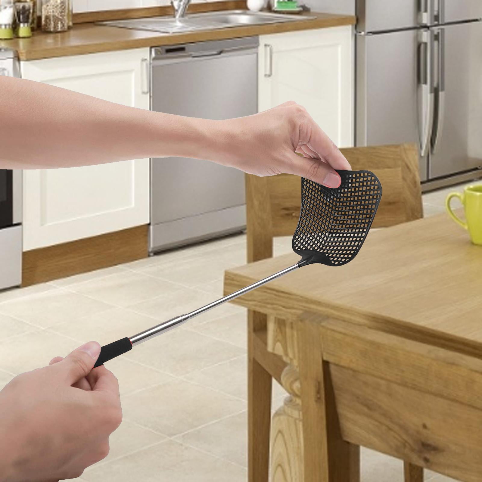 TAONMEISU Extendable Fly Swatter, Durable Telescopic Plastic Fly ...