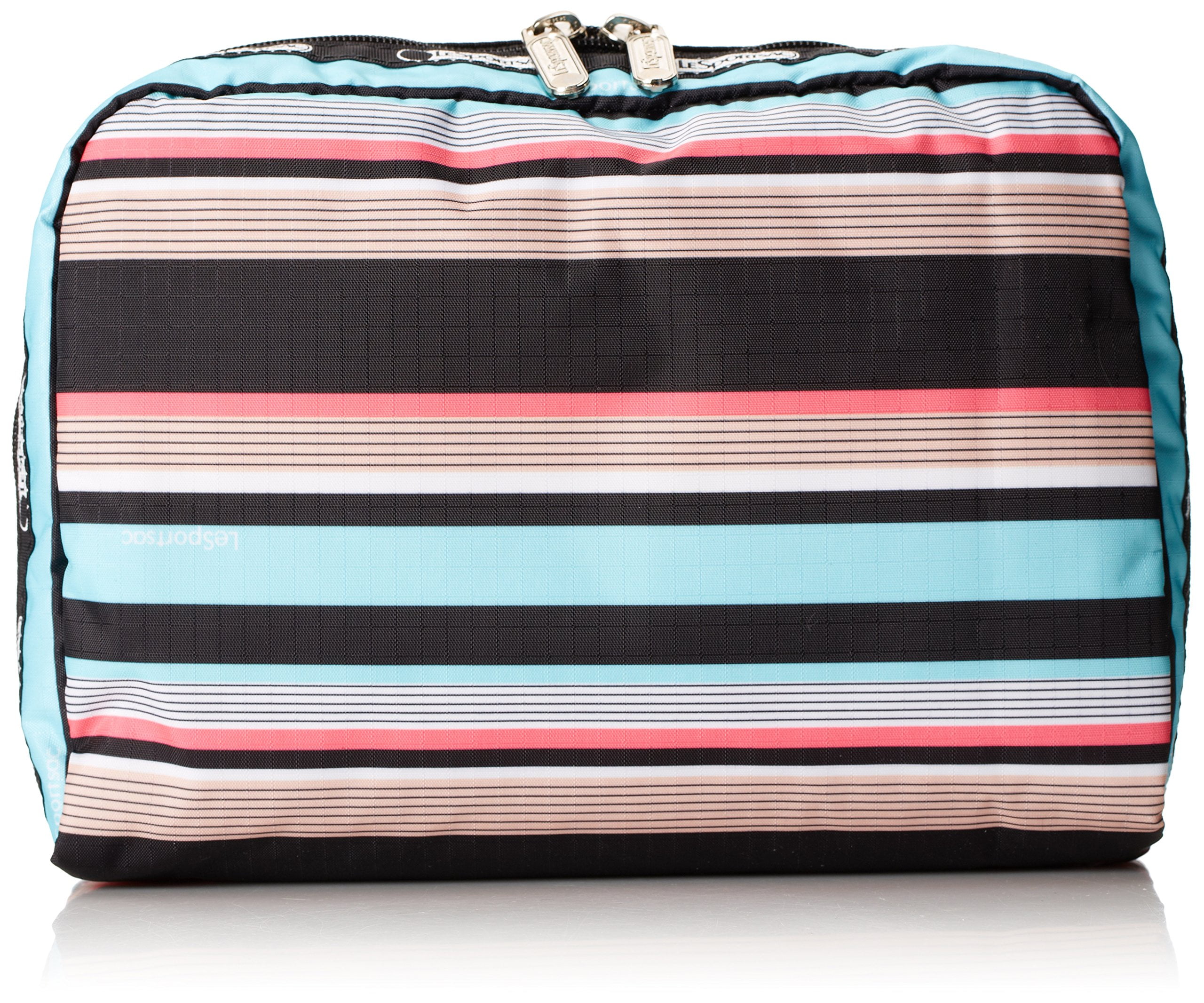 LeSportsac Classic Extra Large Rectangular Cosmetic Case (Tennis Stripe ...