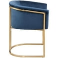 Meridian Furniture Tierra Navy Velvet Dining Chair - Walmart.com