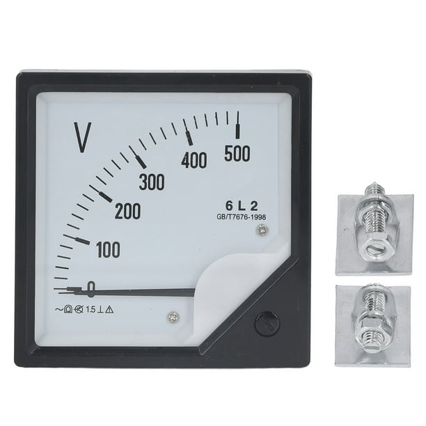 Analog Voltmeter, Square Needle Volt Panel Standard Design Large Screen ...
