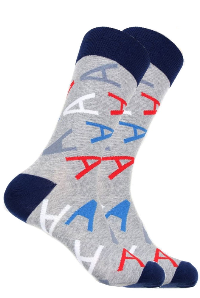 Mens Designer Novelty Alphabet Letters Cotton Socks - Walmart.com