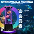 Bubble Fish Table Lamp with 16 Color LED Lighting, Artificial Fish ...