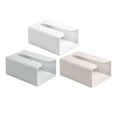 1pc Square Punch-free Paste Wall Hanging Tissue Box Cabinet Under Paper ...
