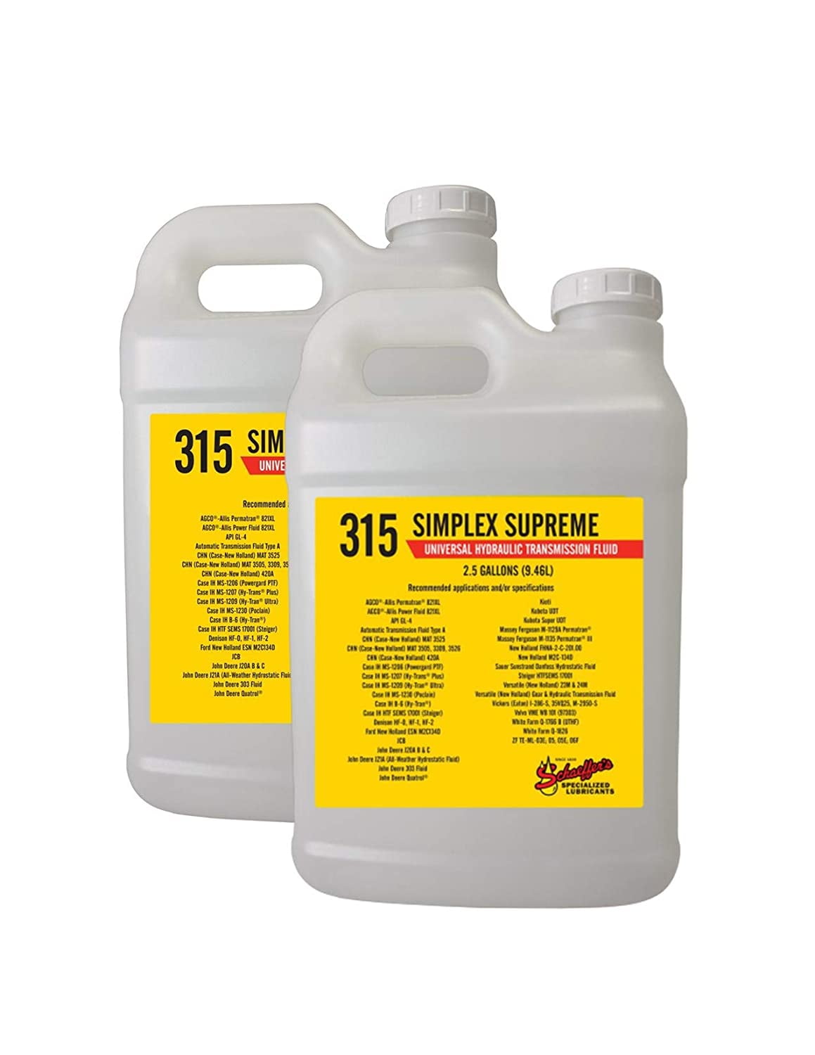 Schaeffer 0315-003 Simplex Supreme Tractor Hydraulic Fluid 2.5-Gallon ...