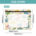 A4 File Binder 2Pack Pouch Pencil Work & Study File Pouch Vibrant Dino ...