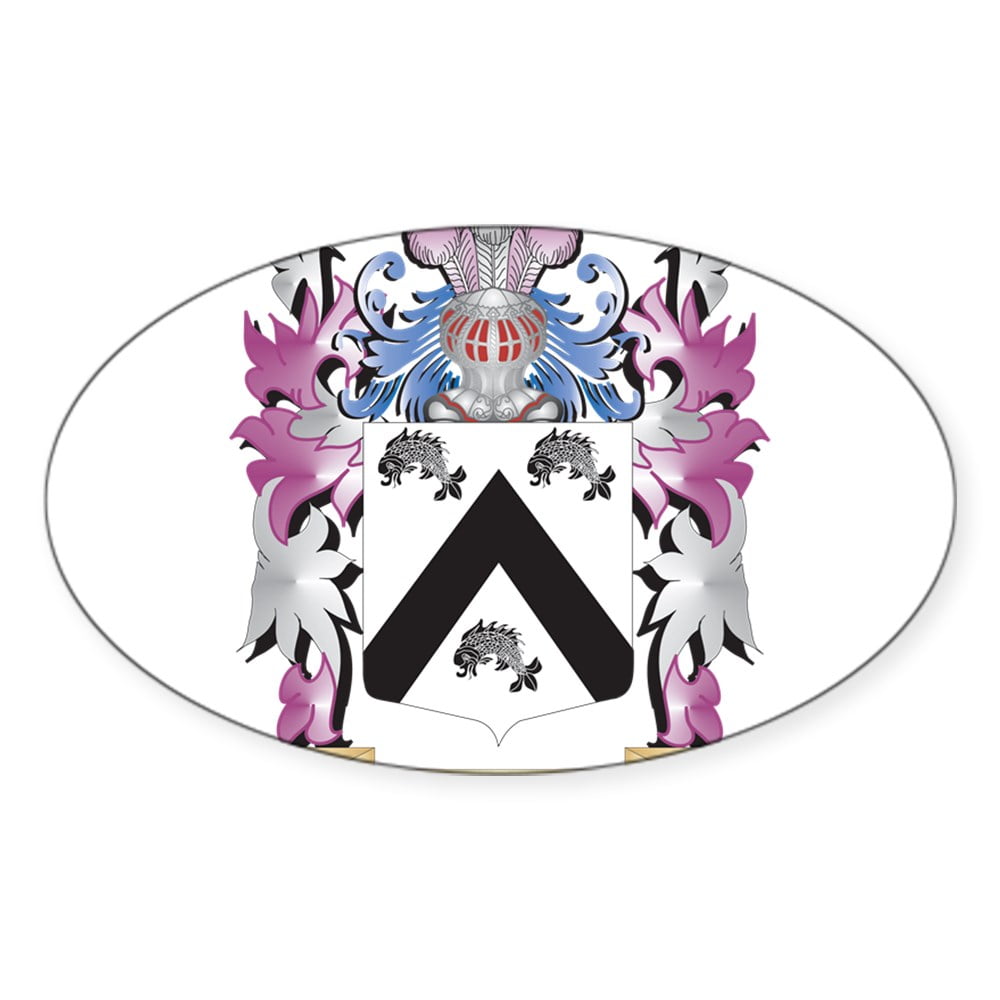 CafePress - Sargent Coat Of Arms Family Crest Sticker - Sticker (Oval ...