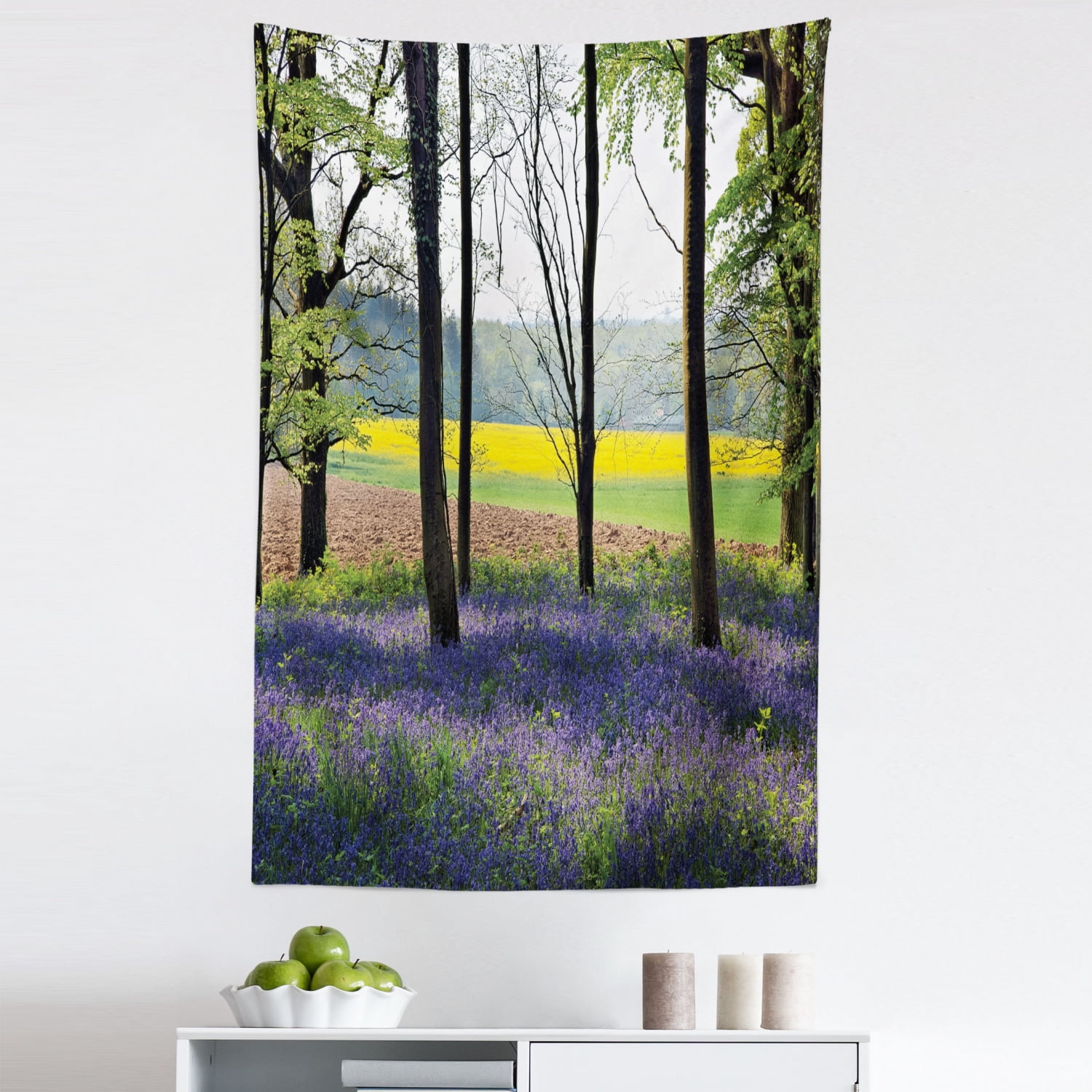 Floral Tapestry, Bluebells in Wepham Woods Wildflower Spring Rural ...