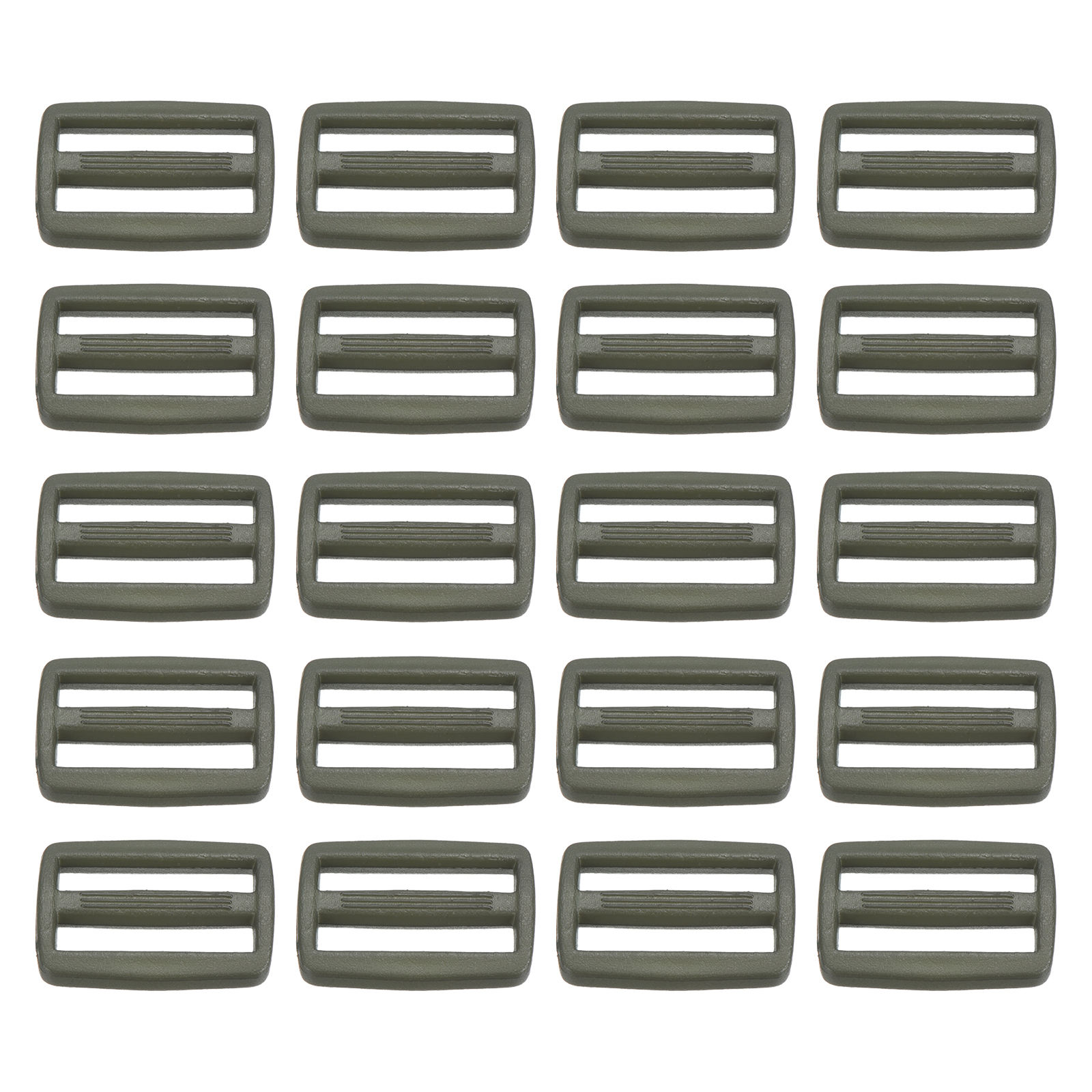 3/4 Inch Tri-Glide Slide Buckles Webbing Strap Fastener, Dark Green ...