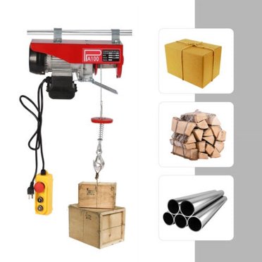 BENTISM 880lbs Portable Power Lift Electric Hoist, 850W 110V Winch with ...