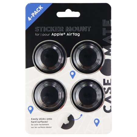 Case-Mate Sticker Mount for Apple AirTag - Black (4 Pack) | Walmart Canada