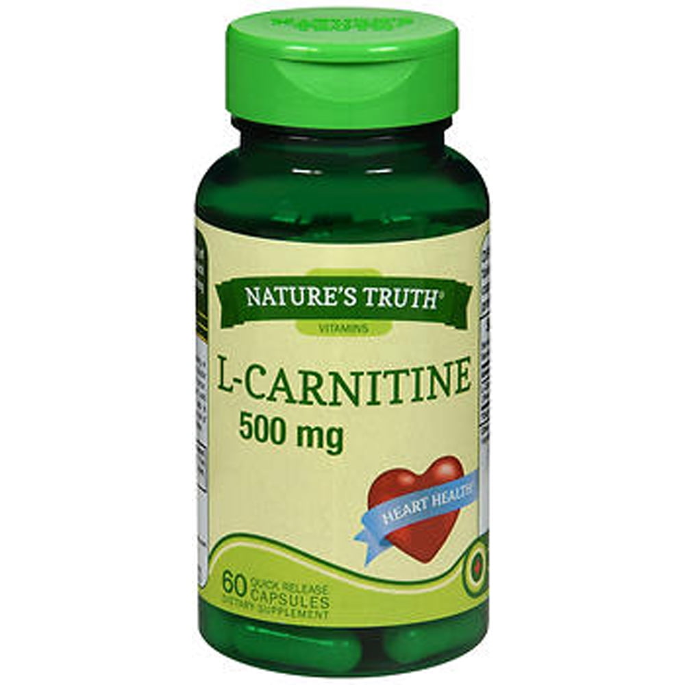 Nature's Truth L-Carnitine Plus CoQ-10 Caplets, 60 Count - Walmart.com ...