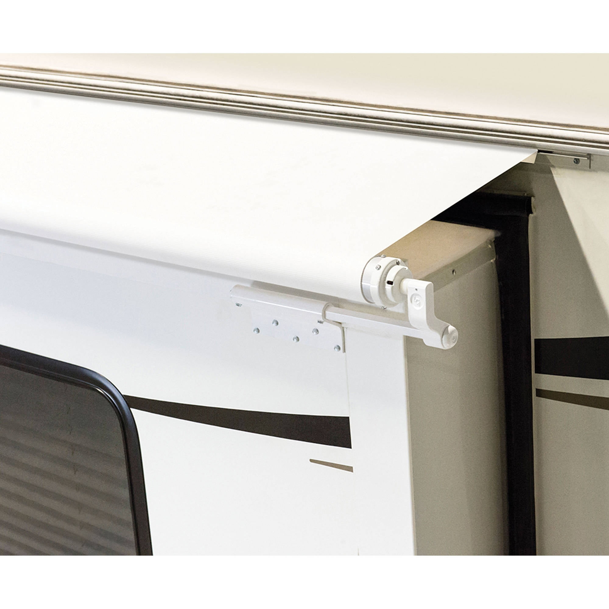 Lippert Components Solera White Slider Awning with White Weatherguard ...