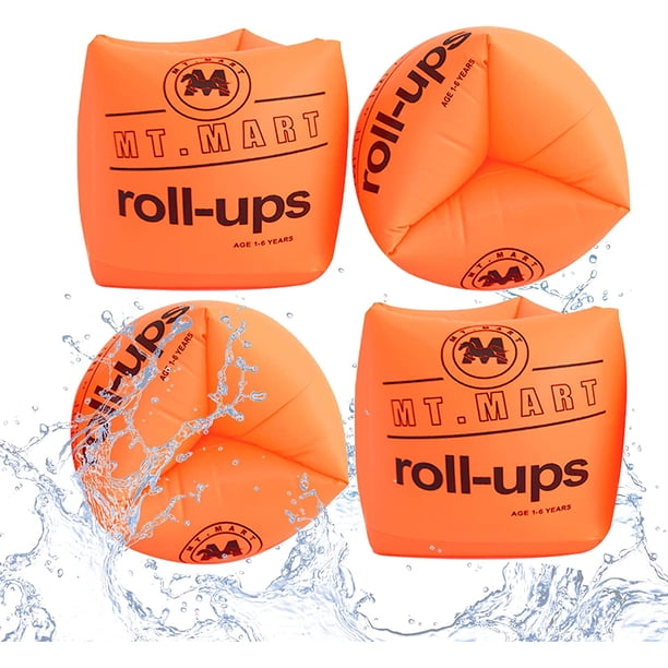 4 pieces Kids Armrests, Inflatable Swimming Bracelets swimming aids for ...
