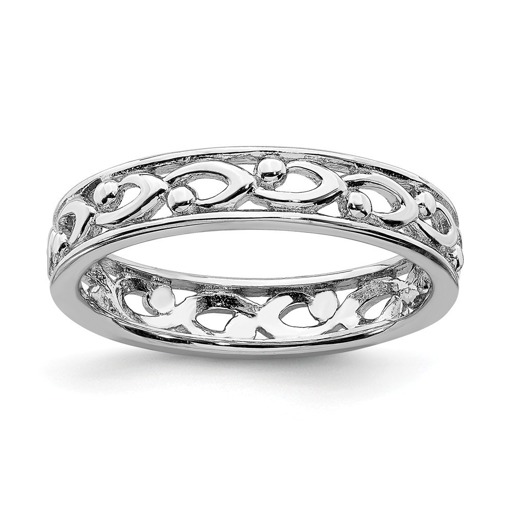 4 25mm Sterling Silver Stackable Expressions Carved Ring 2 3 Grams 4-25mm-sterling-silver-stackable-expressions-carved-ring-2-3-grams