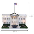 Christmas Village White House Lighted Musical Snow Village Collectible ...