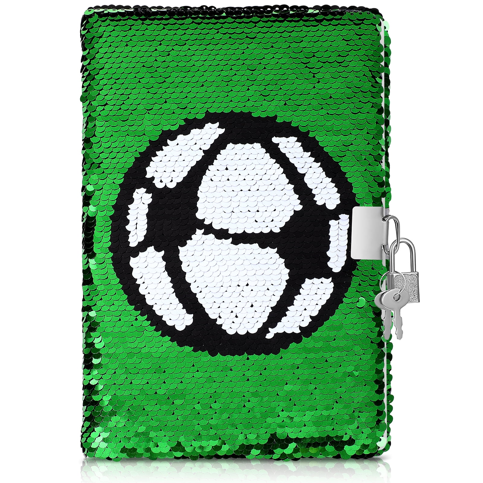 Click here for Qusenong Sequin Notebook Reversible Football Patte... prices