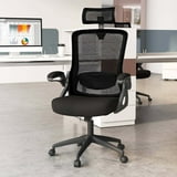 Costway Ergonomic Office Chair with Adjustable Lumbar Support Rocking ...