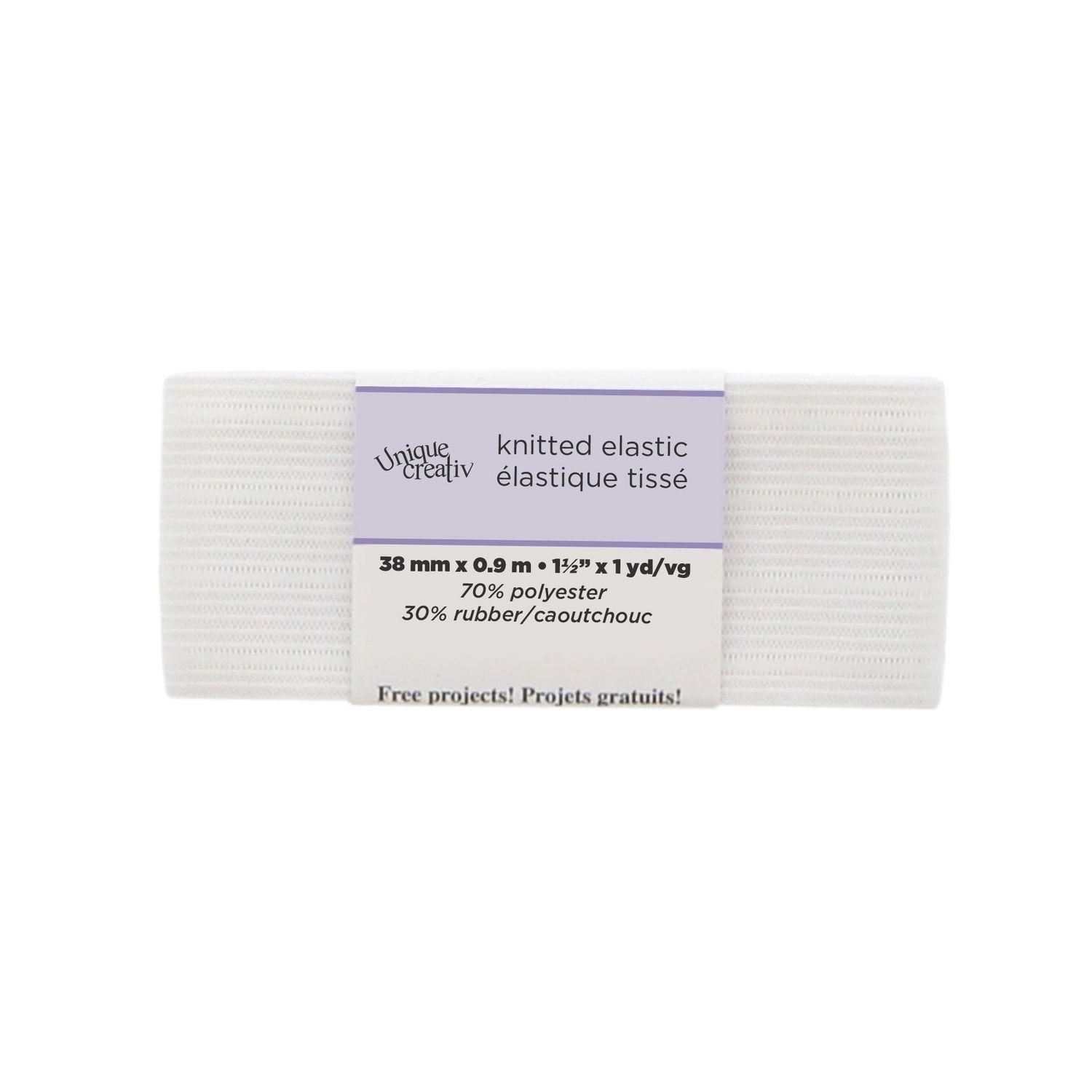 Click here for Unique Creativ Knitted White Elastic 38 Mm prices