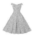 Formal Dress For Women Cocktail Vintage Tea Dress Floral Print Summer