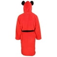 Disney Unisex-Adults 3D Mickey Mouse Logo Bathrobe with Hood & Front ...