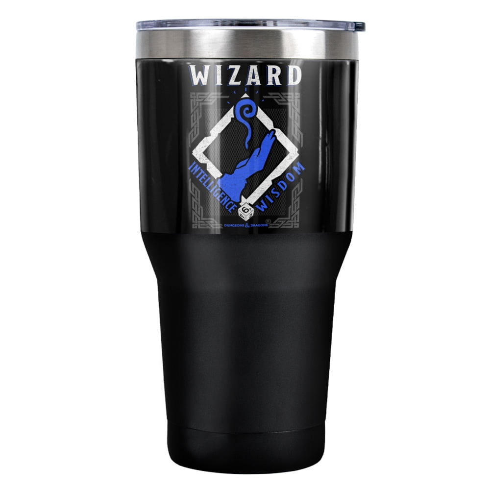 Dungeons And Dragons Wizard Stainless Steel Tumbler 30 oz Coffee Travel ...