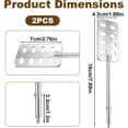 2pcs Hand Mixer Butter Beaters Replacement Compatible with BLACK ...