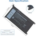Zmoon Laptop Battery YRDD6 Li-ion 42Wh, 11.4V, 3500mAh, for Dell ...