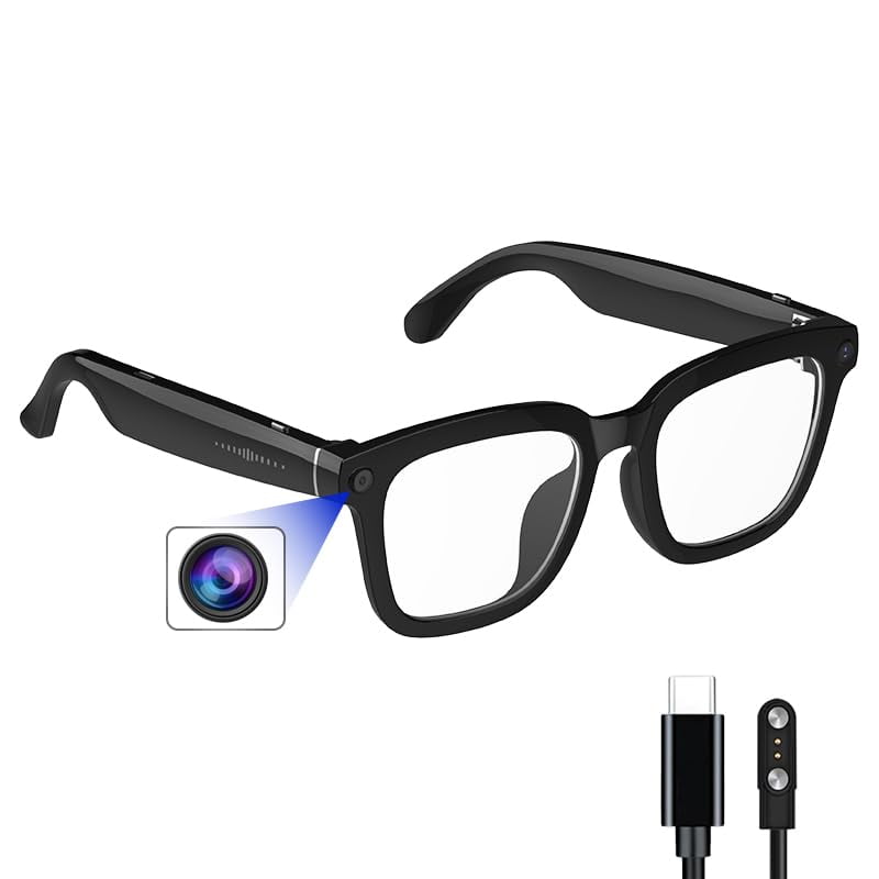 Gafas con cámara inteligente KOIPSSE AI HD 1080P Video y foto | Walmart ...
