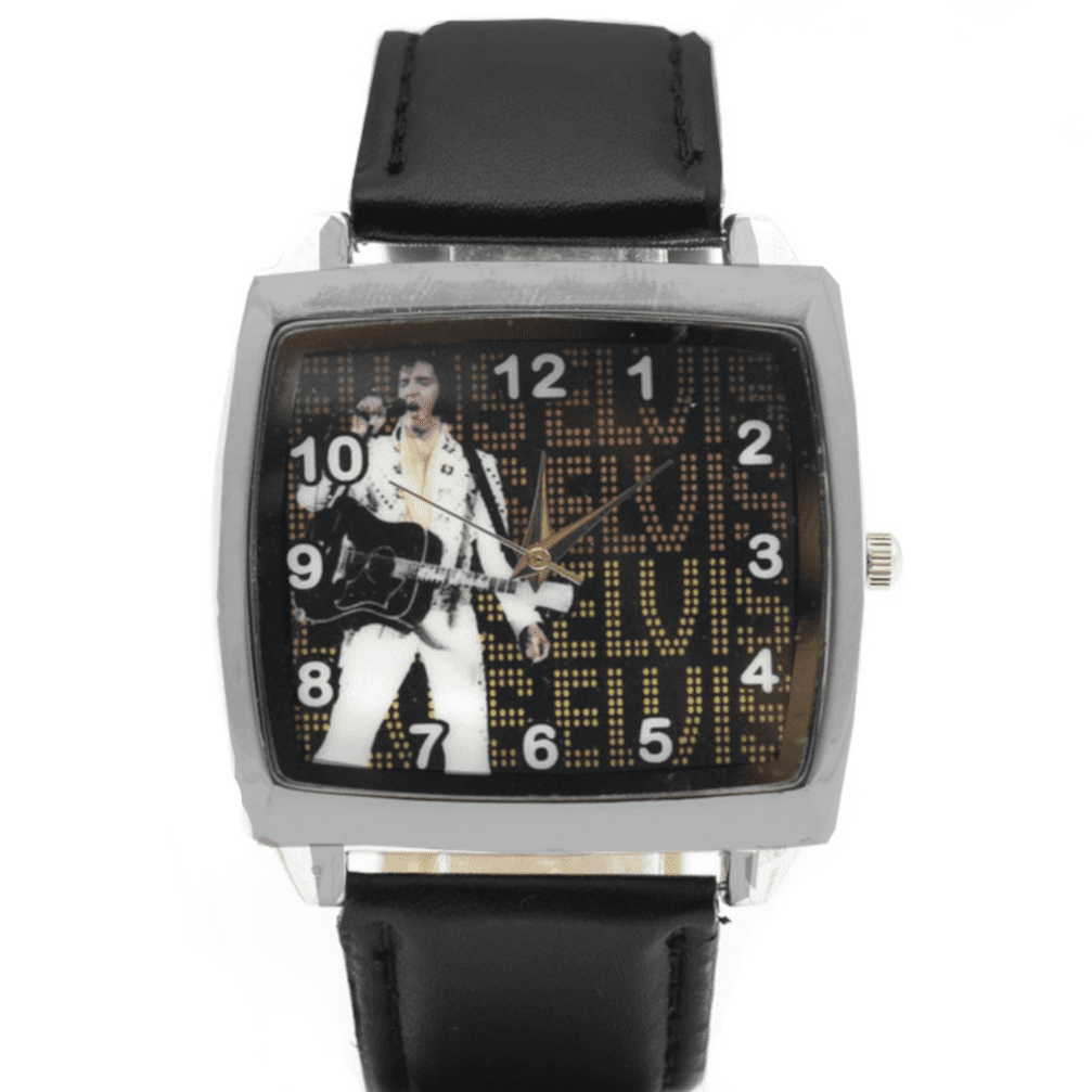 On stage Elvis Presley Singing Performance Style Square Face Watch-405 ...