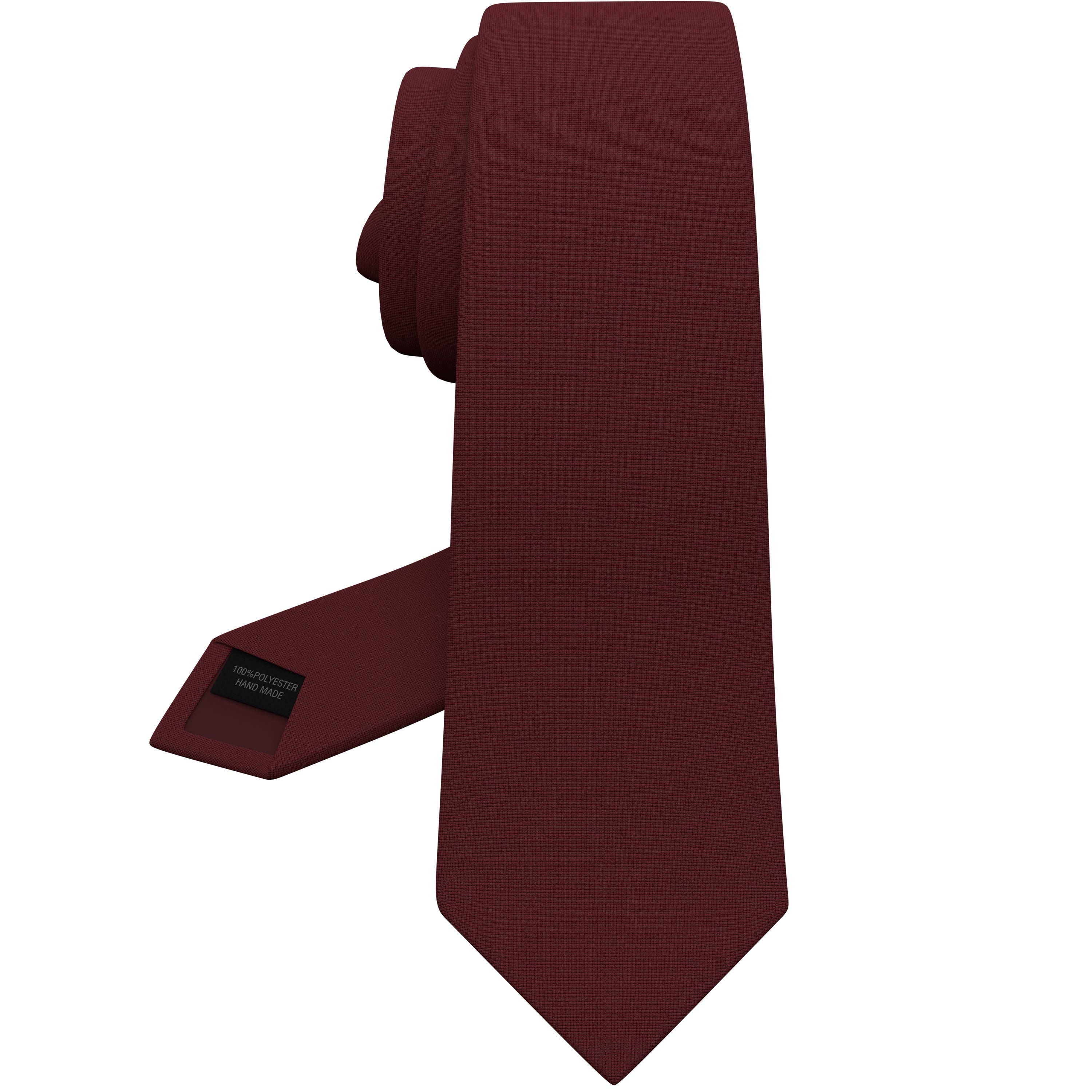 Burgundy Tie Premium Mens Slim Gabardine Matt Necktie Tuxedo Classic ...
