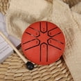 E Small Steel Tongue Drum 3 Inch 6 Tones Portable Hand Pan - Walmart.com