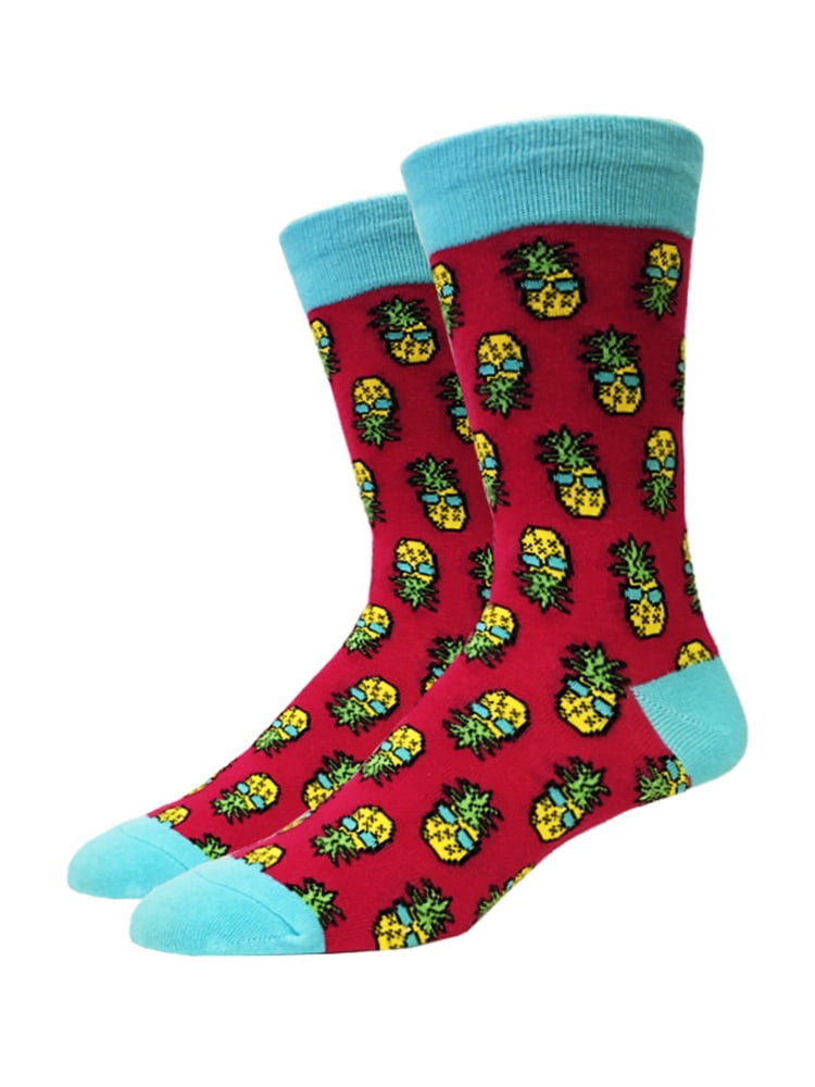 Ms. Retro Pineapple One Size Fits Most Crew Socks - Walmart.com
