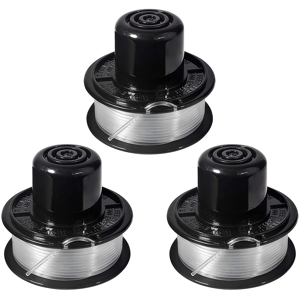 3 Packs String Trimmer Line & Spool Replacement For Black+Decker RS-136 ...