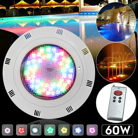 12V 60W 60pcs LED RGB Swimming Pool Lights Waterproof Underwater Colour ...
