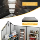 YINTATECH Large 8x8t Outdoor Storage Shed resin storage shed with floor ...