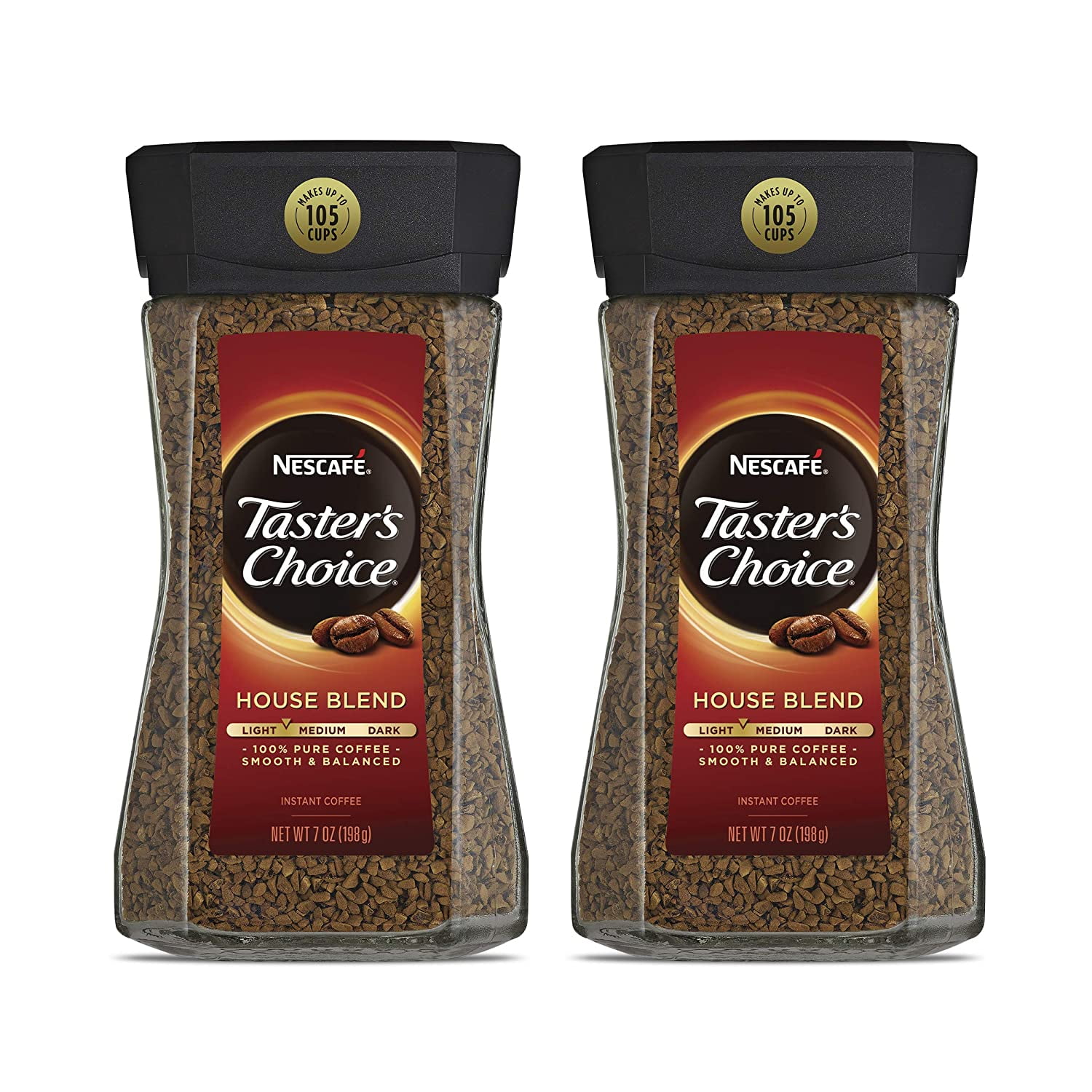 Nescafe Taster's Choice House Blend Instant Coffee, 7 Ounce (Pack of 2 ...